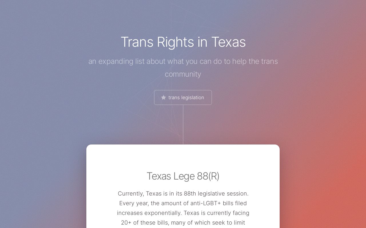 trans rights in texas